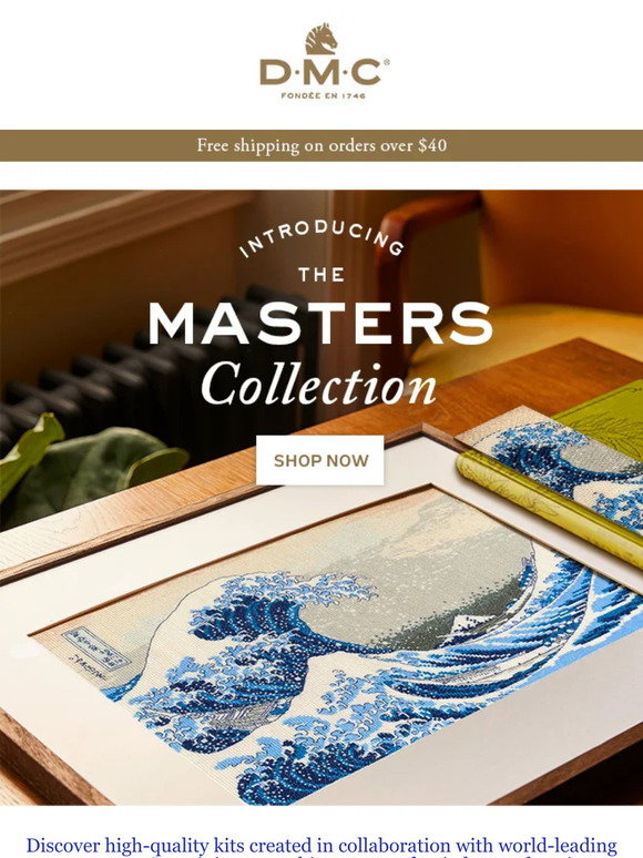 DMC: Stitch your favorite masterpiece 🌊 | Milled
