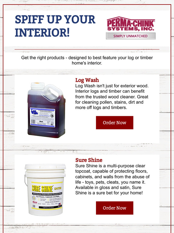 Perma Chink Systems: What Can You Use To Clean Your Log Home Interior ...