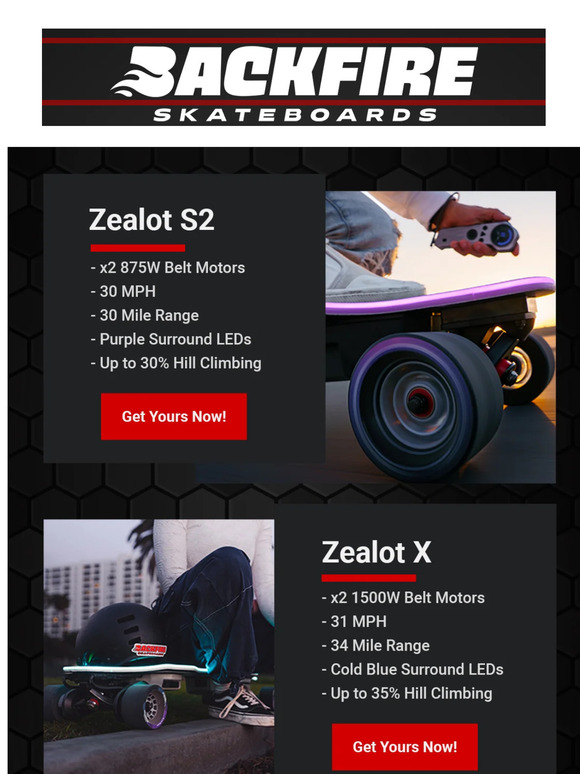 Backfire Boards: Introducing the Next Generation of Zealots: Zealot S2 and Zealot X | Milled