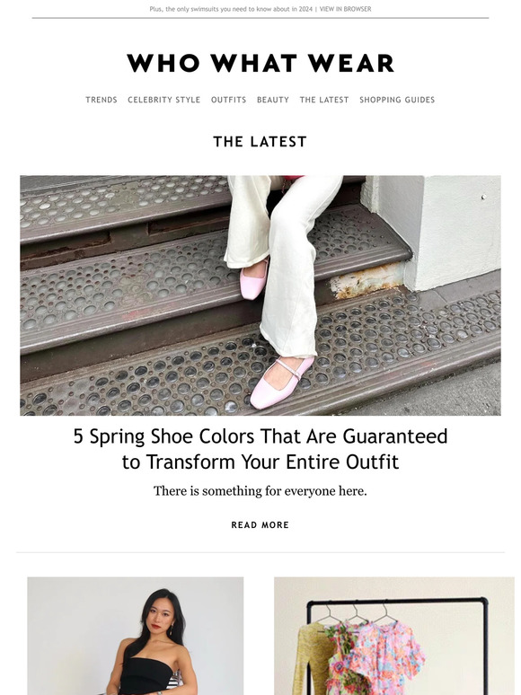 Who What Wear: 5 spring shoe colors that are guaranteed to transform ...