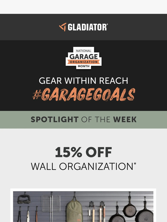 Gladiator GarageWorks: Garage Month Spotlight of the Week: 15% OFF wall ...