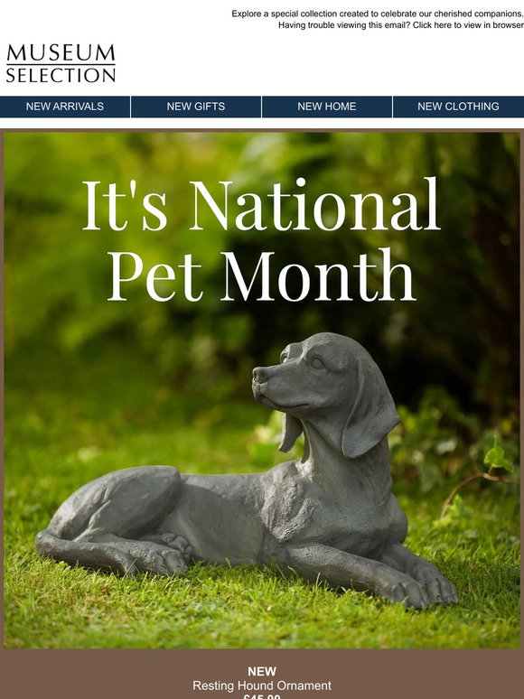 Museum Selection: Celebrate National Pet Month | Milled
