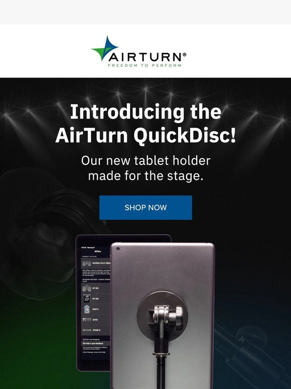 AirTurn: Introducing the AirTurn QuickDisc! | Milled