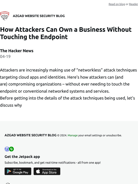 Azgad Security How Attackers Can Own A Business Without Touching The