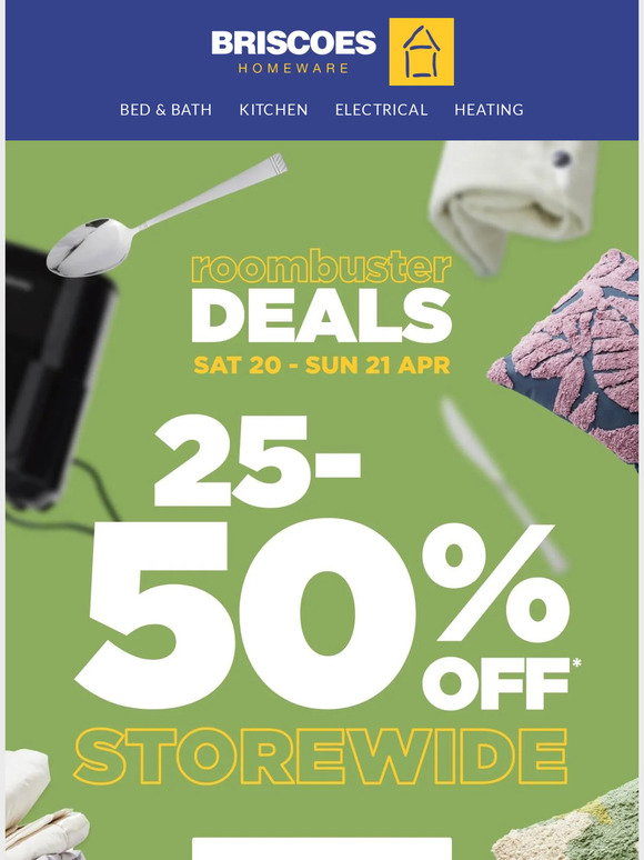 Briscoes: 25-50% off storewide + club offer inside 🤩 | Milled