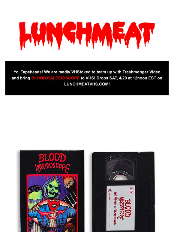 Lunchmeat VHS: BLOOD KALEIDOSCOPE VHS | Milled