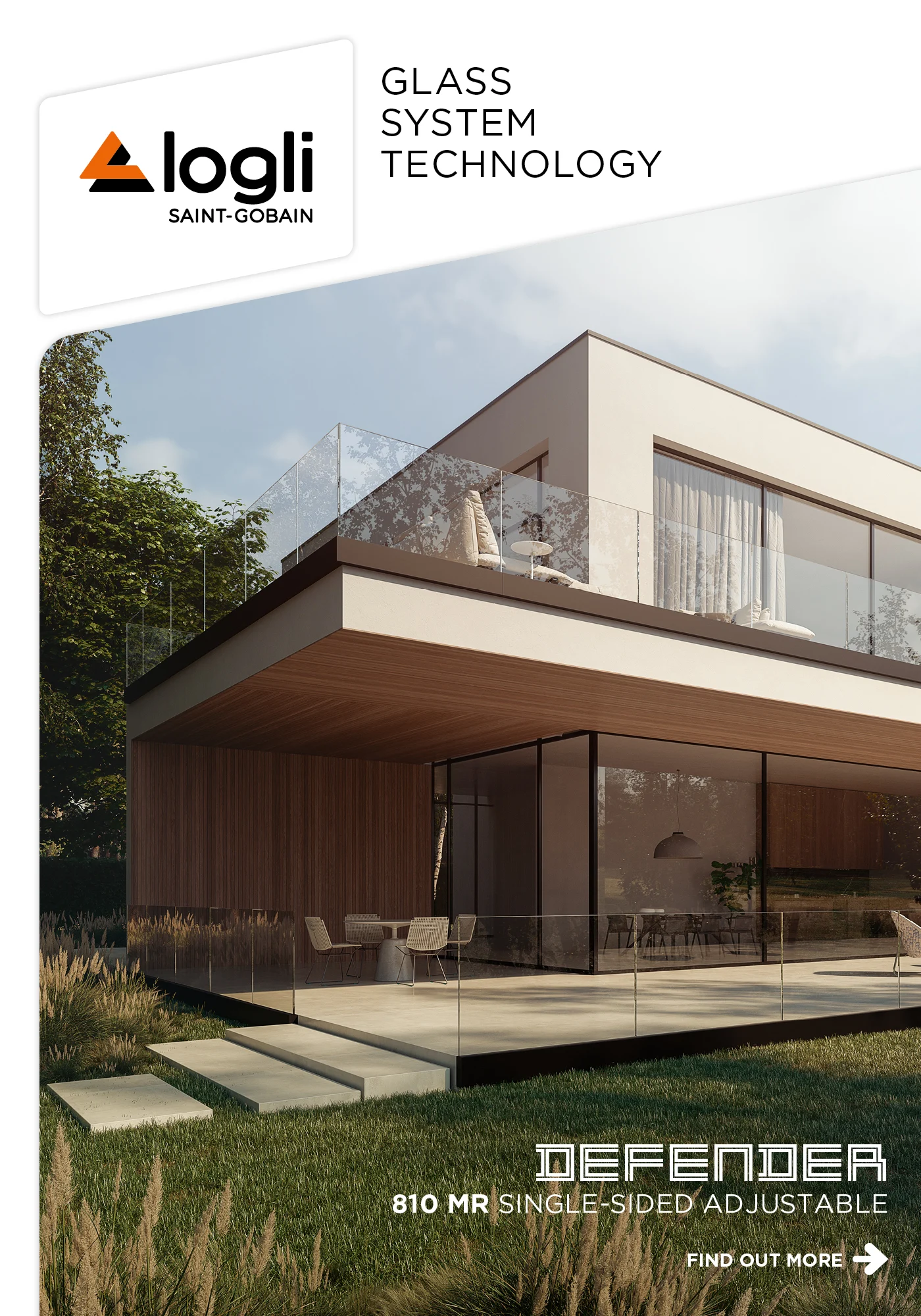 Archiproducts: New DEFENDER 810 MR glass railing system with single-sided adjustment from Logli ...