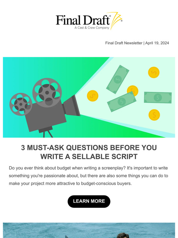Final Draft: How to write a screenplay that sells! 💰 | Milled