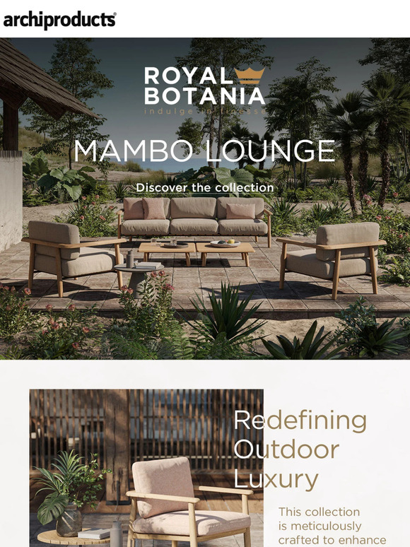 Archiproducts: The Royal Botania Mambo Lounge: comfort and elegance for ...