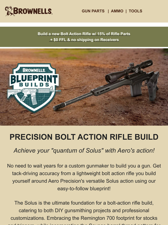 Brownells: Easily build Caleb's Bolt Action Build! | Milled