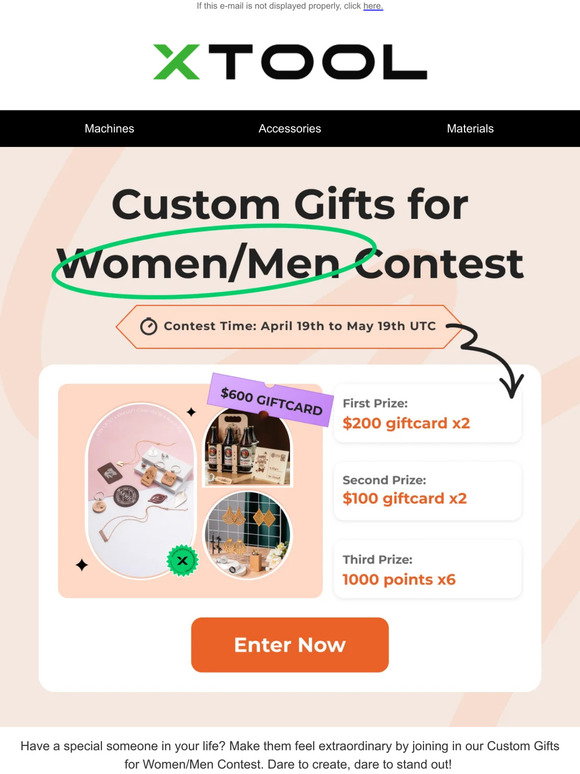 xTool: Crafty Friday: Join Mom Gift Contest to Earn a $200 Giftcard! ️ ...
