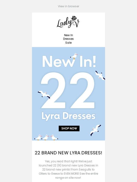 Lady V London: 22 NEW LYRA DRESSES - ON SITE NOW! 😱 | Milled