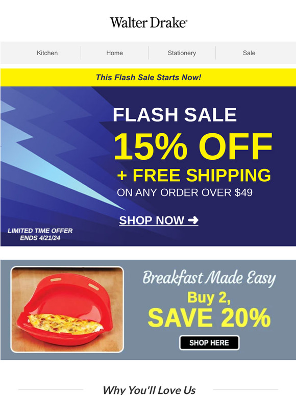 Walter Drake: F-L-A-S-H S-A-L-E | Milled