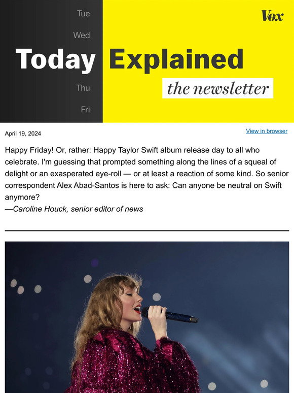 Vox: Can anyone be neutral on Taylor Swift? | Milled