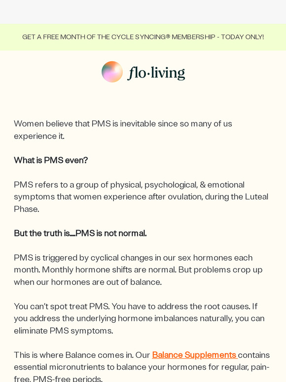 FLO Living: The truth behind your PMS 🤭 | Milled