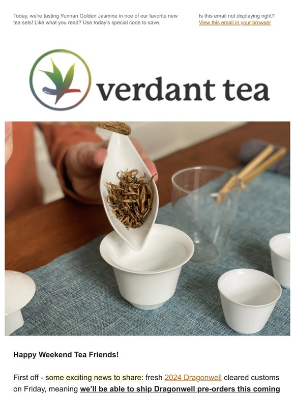 Verdant Tea: 💛 Daily Tea Deal: Weekend Gold | Milled
