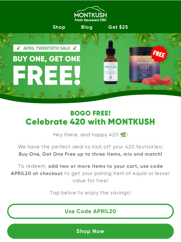 montkush: 🌿 Celebrate 420 in Style. Unlock Your BOGO Today | Milled