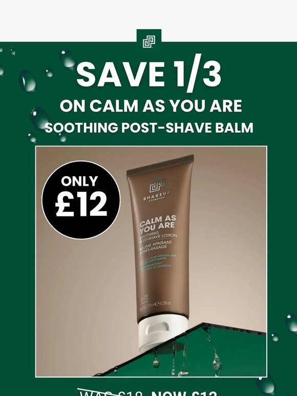 Shake Up Cosmetics: Save 1/3 on our Soothing Post-Shave Balm 🔥 | Milled