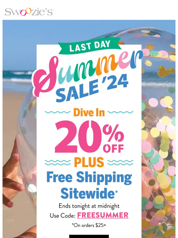 Swoozie's: Ready, Set, SAVE! Don’t let your 20% OFF + FREE SHIPPING ...
