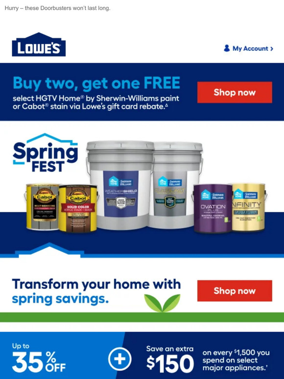 Lowes Email Newsletters: Shop Sales, Discounts, and Coupon Codes