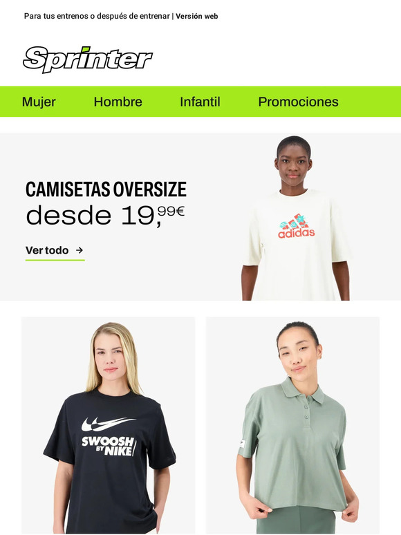 Sprinter: 🚀Camisetas oversize y boxy | Milled