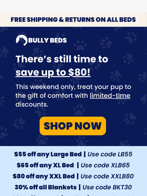 Bully Beds: 💰 Save up to $80! | Milled