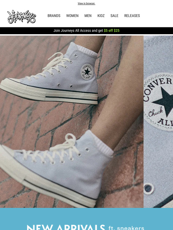 Journeys Email Newsletters: Shop Sales, Discounts, and Coupon Codes