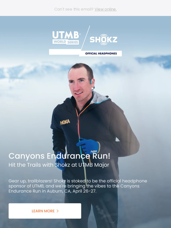 AfterShokz: 🌄Shokz is gearing up for UTMB Major, Canyons Endurance Run ...