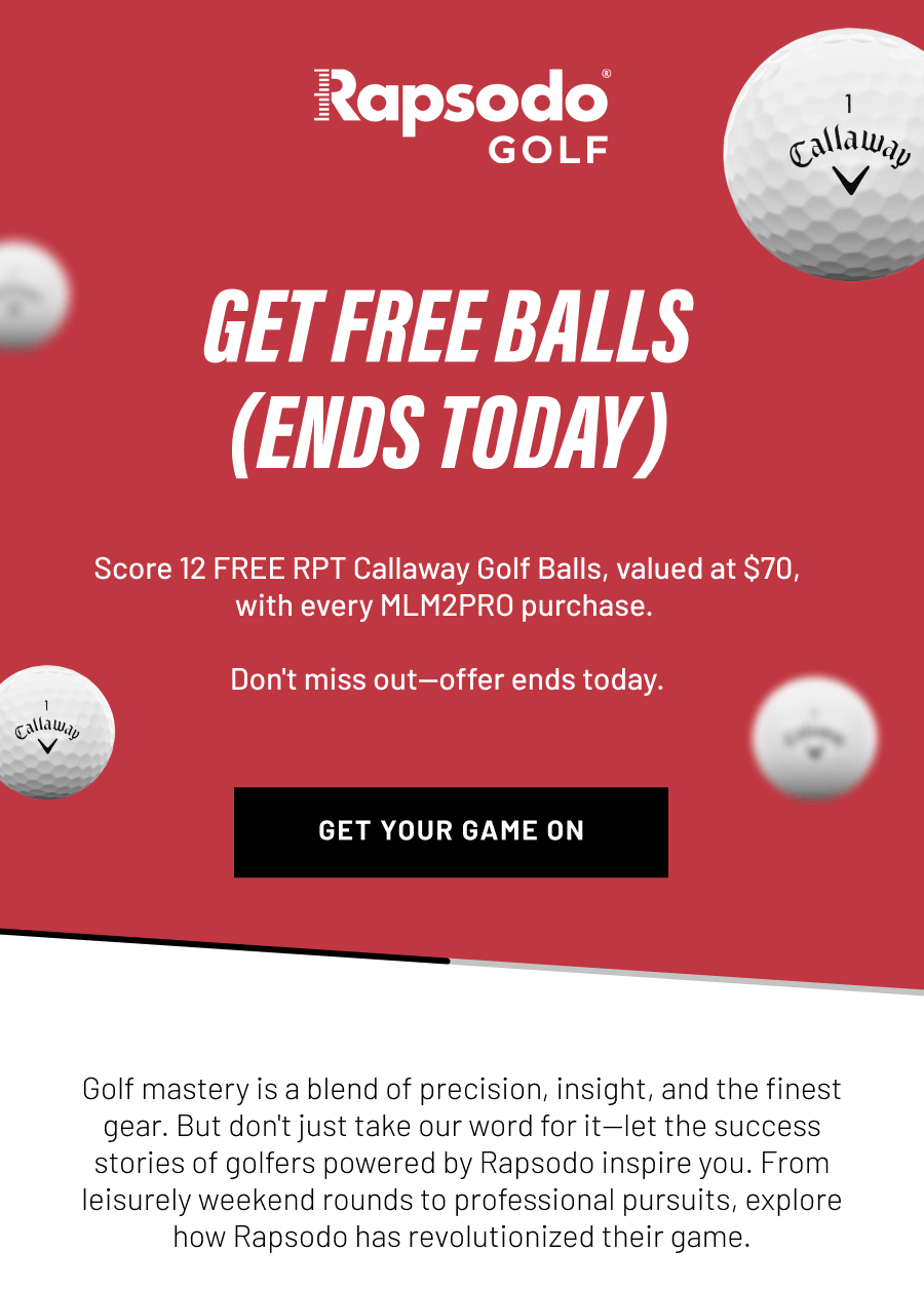 Rapsodo: Ends Today: Score Free RPT Callaway Balls | Milled