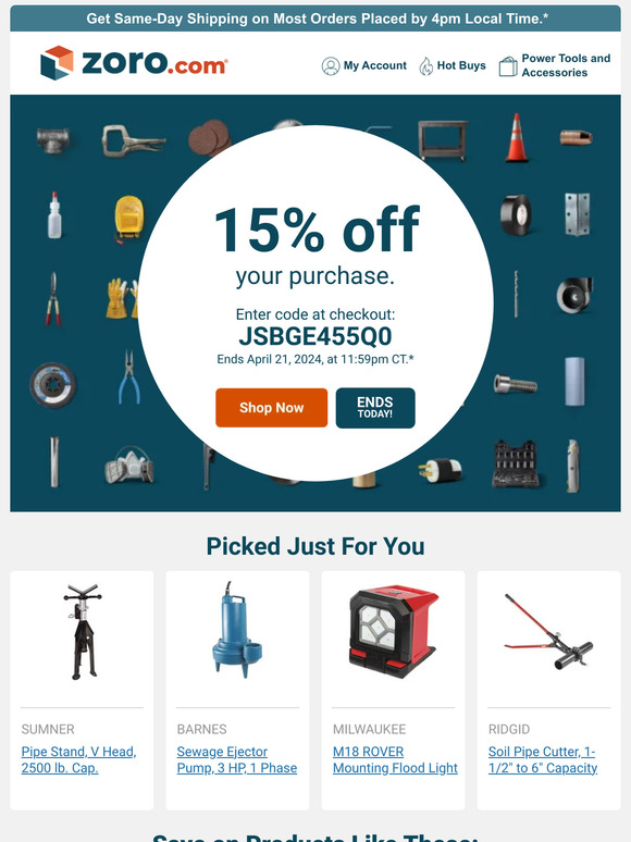 Zoro: REMINDER: You Have a Coupon to Use. | Milled