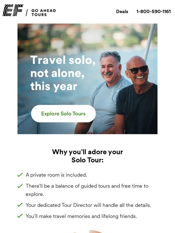 Go Ahead Tours: This is your sign to book a Solo Tour | Milled