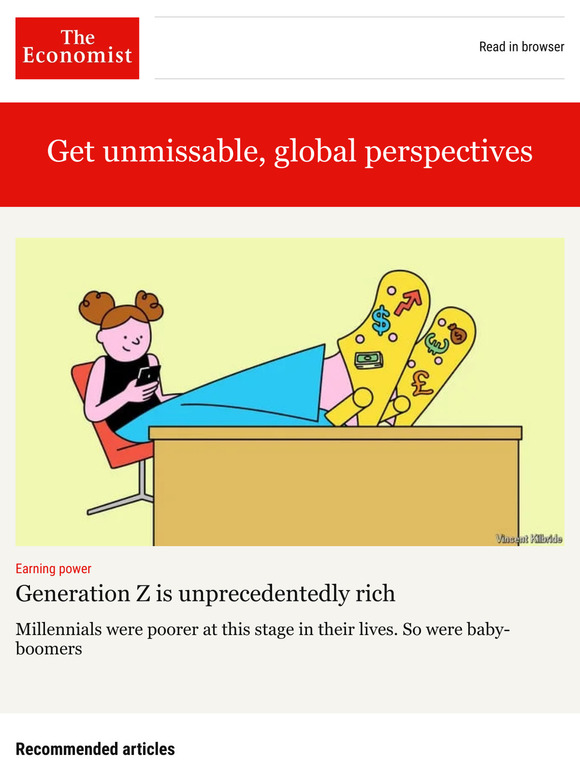 The Economist: Spotlight story: Generation Z is unprecedentedly rich ...