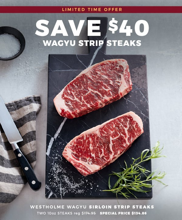 Allen Brothers Steaks: Exclusive Savings On Wagyu Strip Steaks | Milled