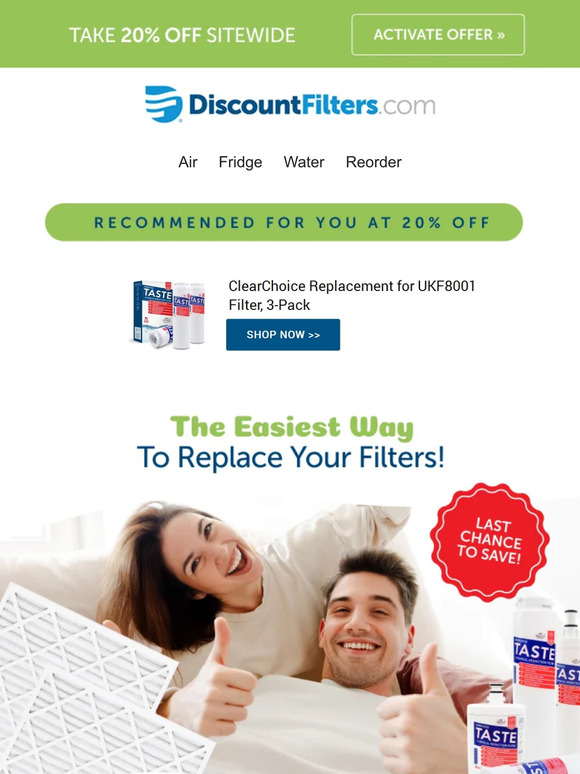 Discount Filters: We make it easy to replace old filters! | Milled