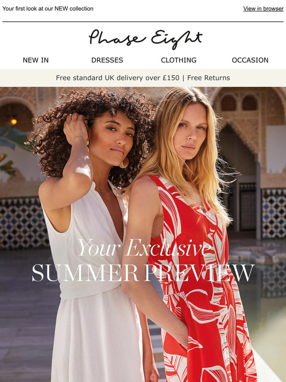 Phase Eight: Your exclusive summer preview | Milled