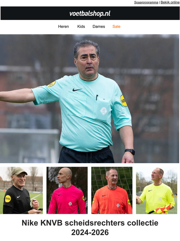 Voetbalshop: 💥 Dit is de nieuwste Nike KNVB scheidsrechters collectie 2024-2026 | Milled