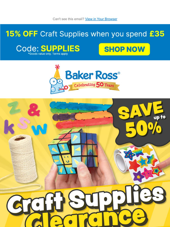 Baker Ross: Craft Supplies Clearance! Get Ready To Craft For Less! | Milled