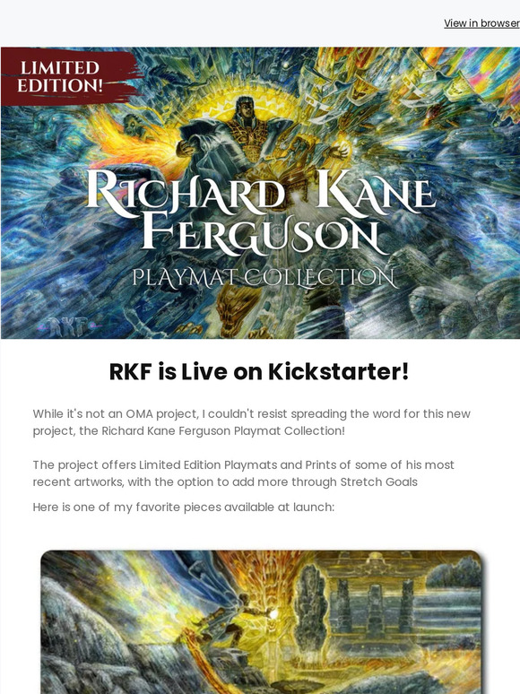 Original Magic Art: Unveiling the Richard Kane Ferguson Playmat Collection: Dive into a World of ...