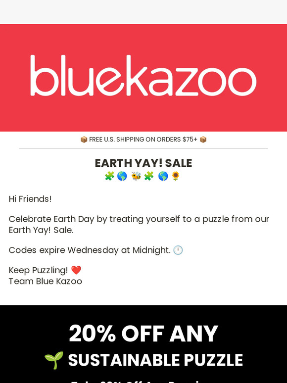 Blue Kazoo: 🧩🌎 Earth Yay! Sale — 2 VIP Exclusive Deals | Milled