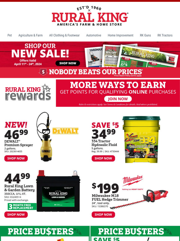 Rural King: Tools & Automotive Essentials on Sale Now! Grab Your Deals ...