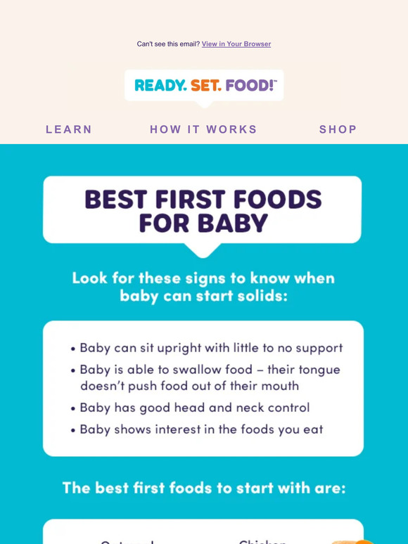 Ready Set Food: The Best First Foods for Baby | Milled