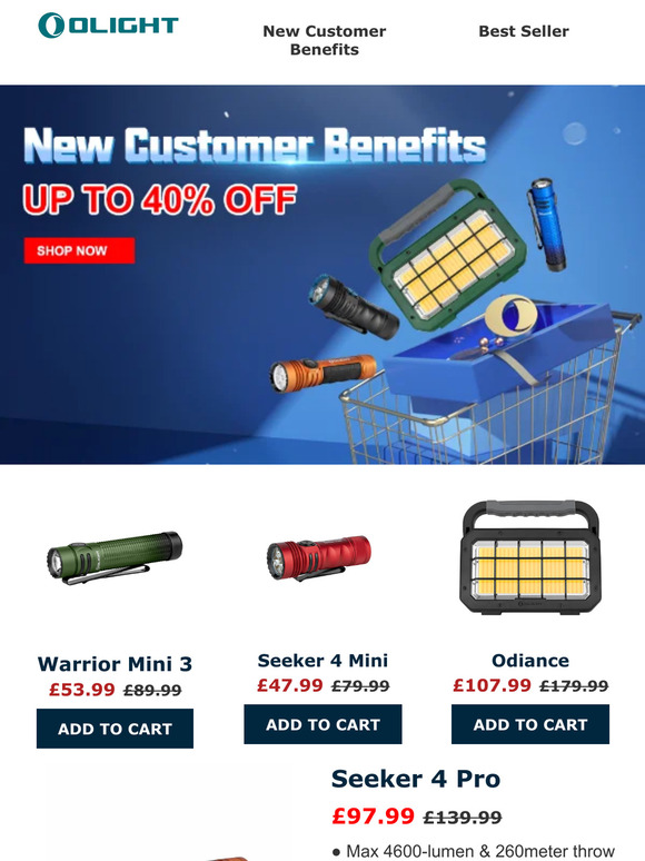 OLIGHT UK Email Newsletters: Shop Sales, Discounts, and Coupon Codes
