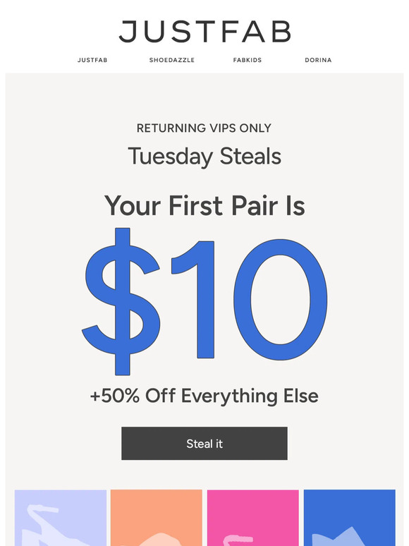 JustFab Email Newsletters: Shop Sales, Discounts, and Coupon Codes