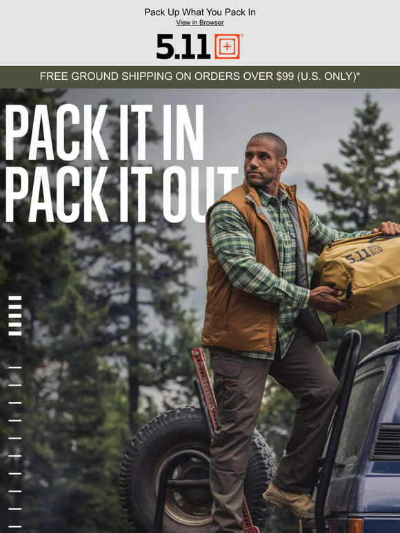 5.11 Tactical: Leave Only Footprints, Take Only Memories | Milled