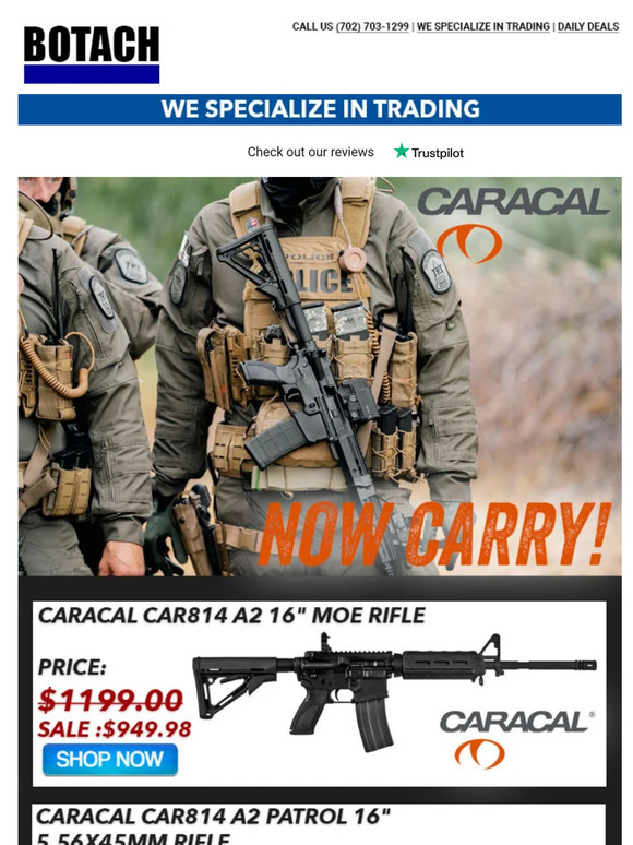 Botach Tactical: Now Carry Caracal Firearms - Shop Now! | Milled