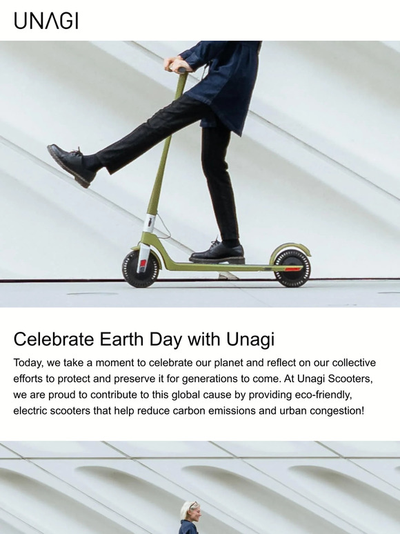 Unagi Scooters: Celebrate Earth Day with Unagi 🌎🛴 | Milled