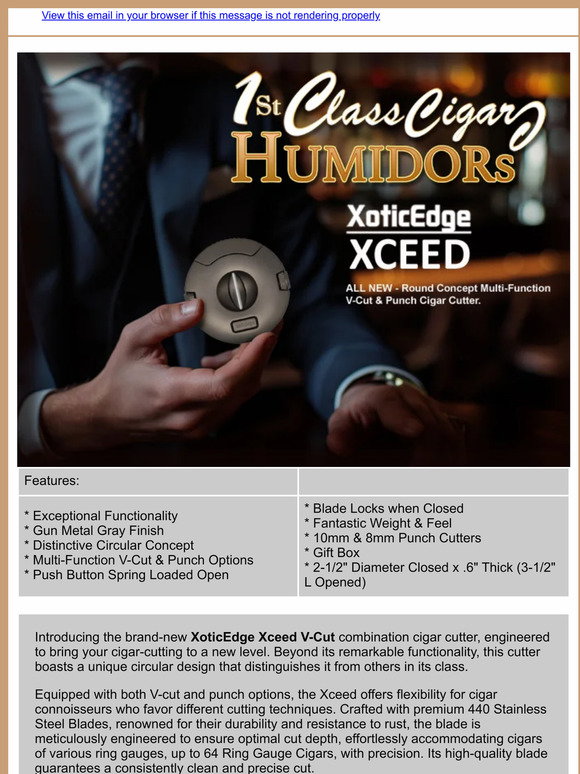 1st Class Humidors: Upgrade Your CIGAR GAME: Introducing the Ultimate ...