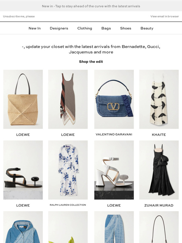 net-a-porter AU: Your style inspiration starts here | Milled