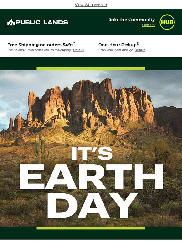 Public Lands: Happy Earth Day! 🌎 Explore brands that help protect our ...