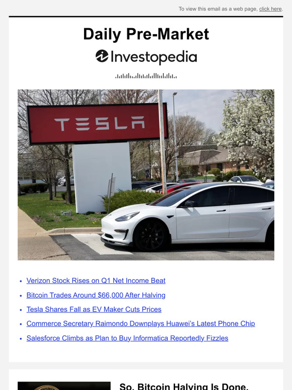 Investopedia: Verizon Stock Rises on Q1 Net Income Beat | Milled